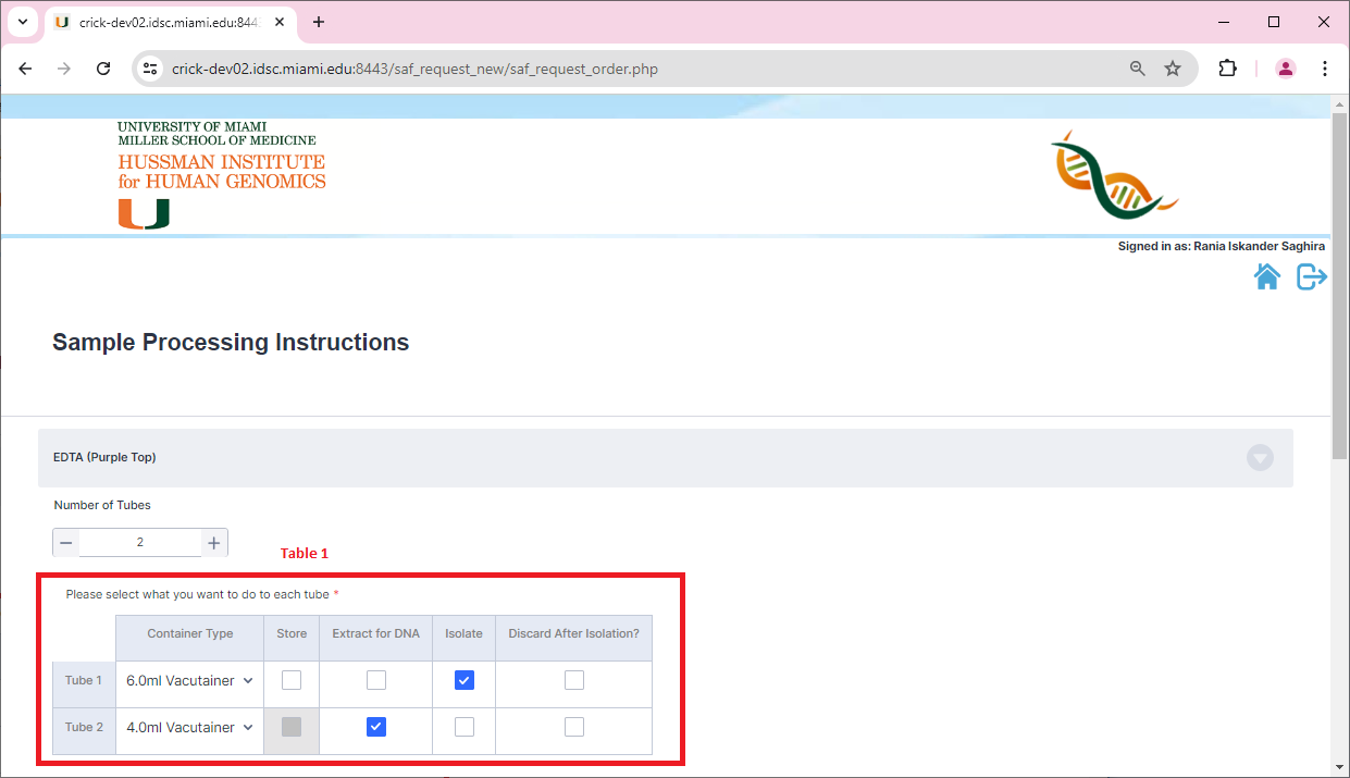 SAF Order Request Form